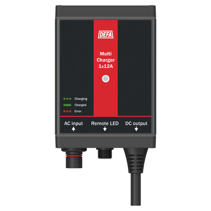 MultiCharger 1x12A w/Remote LED • DEFA