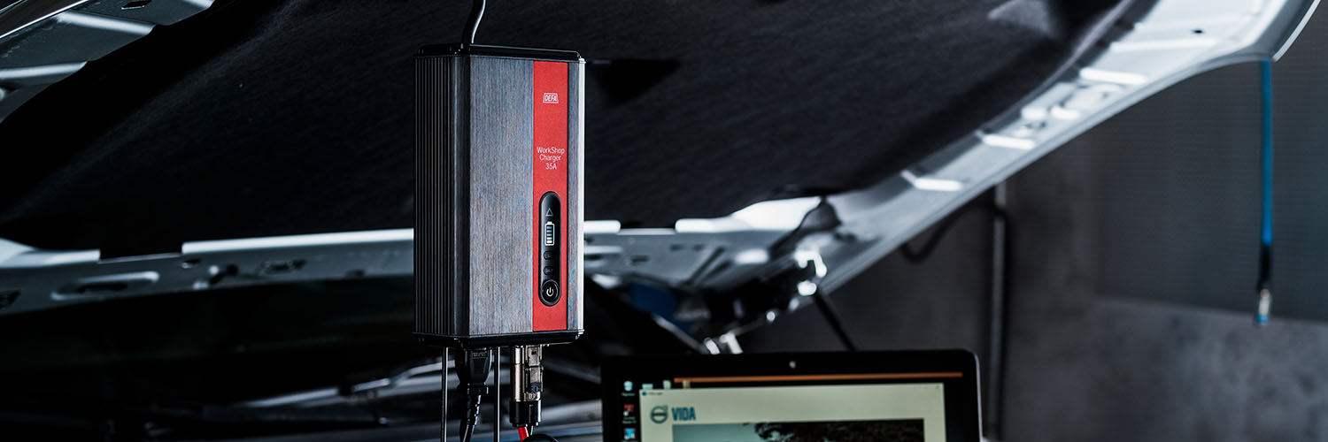 Workshop charger • Flexible, powerfull and user-friendly • DEFA