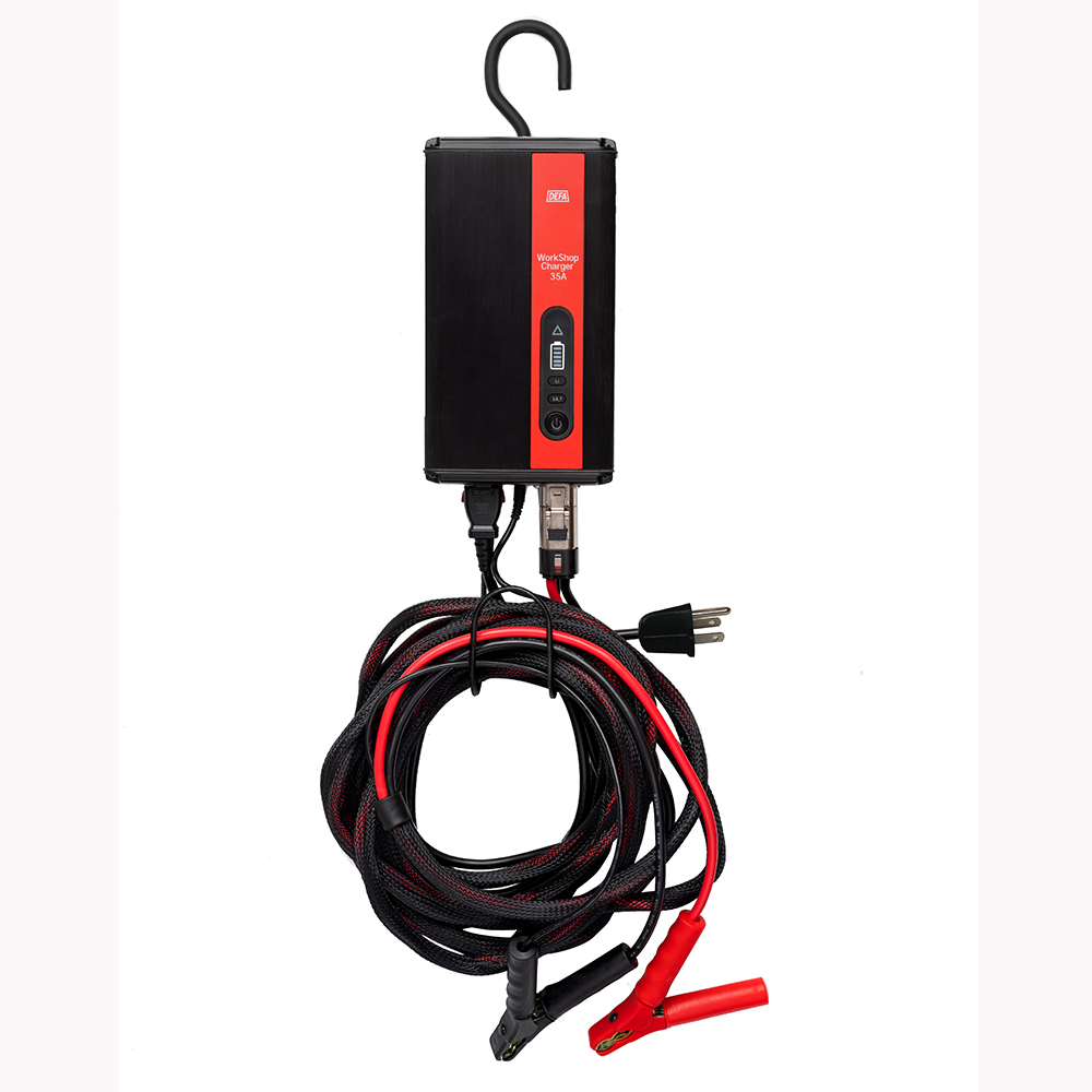 New! WorkshopCharger2.0 | 30-35A • Flexible charger and power supply • DEFA