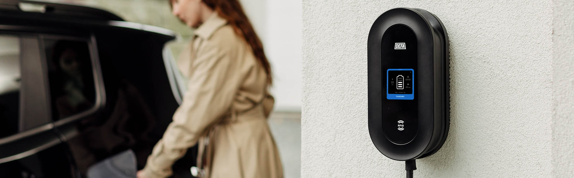 Elbillader hjemme• Raskest mulig elbillading • DEFA