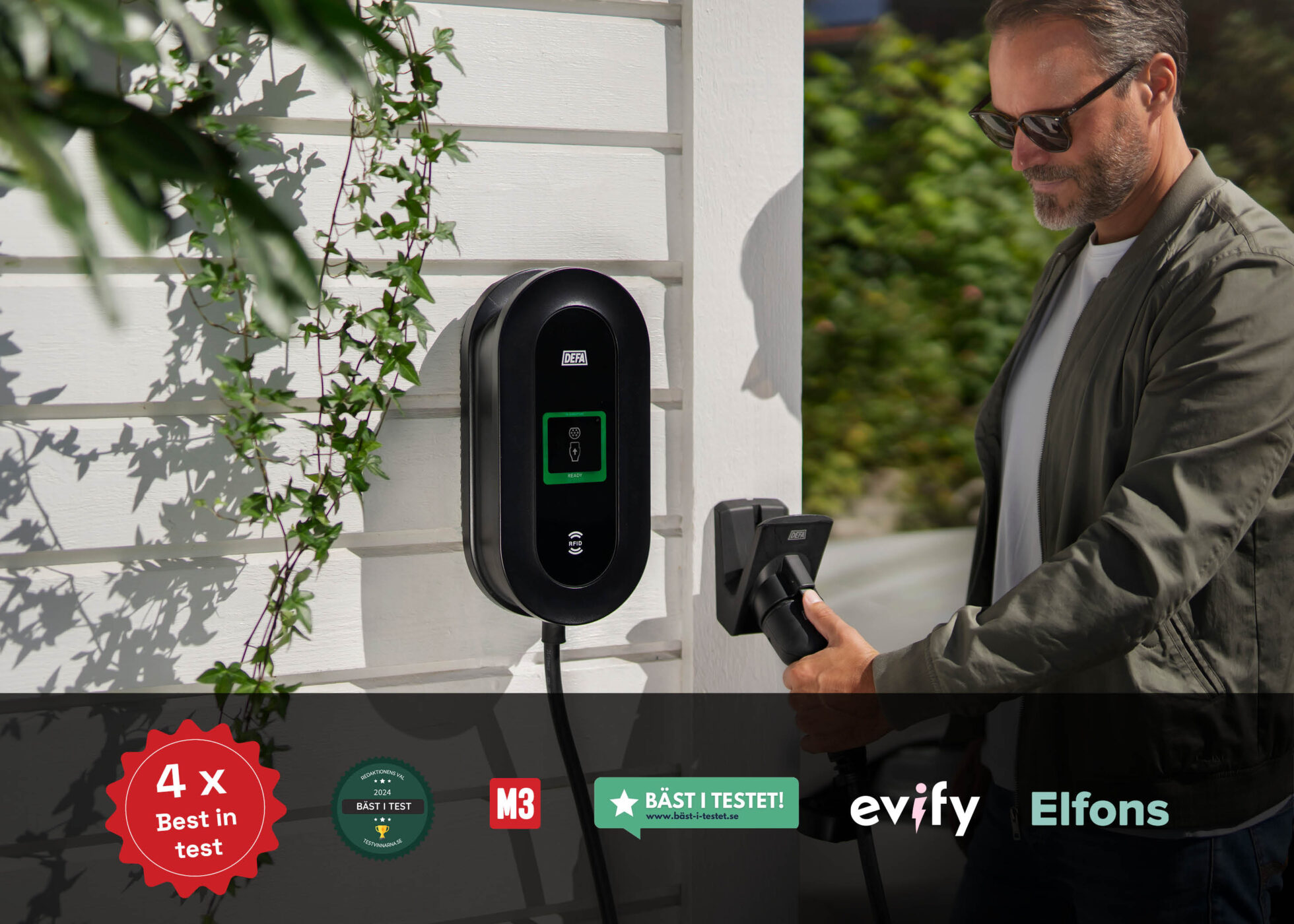 Best i Test elbillader | DEFA Power - Årets elbillader • DEFA