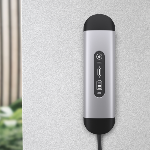 DEFA Solid™ ladestasjon 4.6kW m/Type 2 kabel – Inkl. standard montering ...